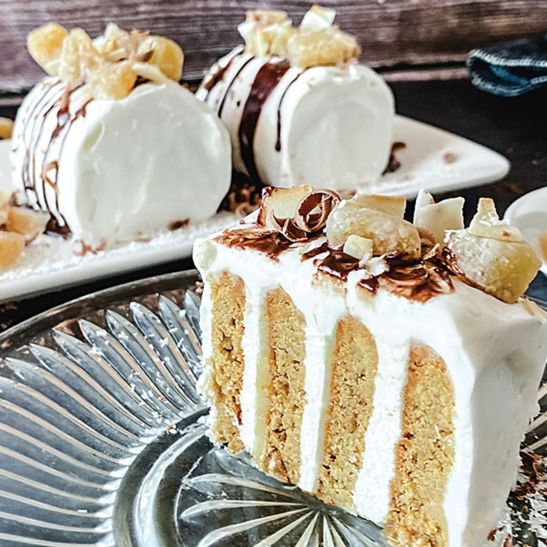 Gingernut & Coconut Cream Logs - Gluten Free Shop