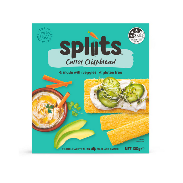 Splits Carrot Crispbread - Gluten Free Shop
