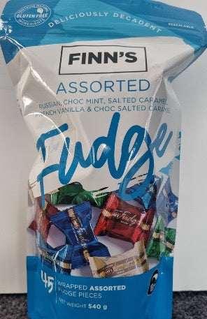 Finn's Assorted Wrapped Fudge 540g 45pce - Gluten Free Shop