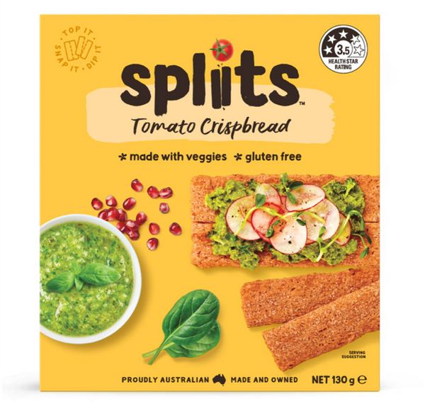 Splits Tomato Crispbread - Gluten Free Shop